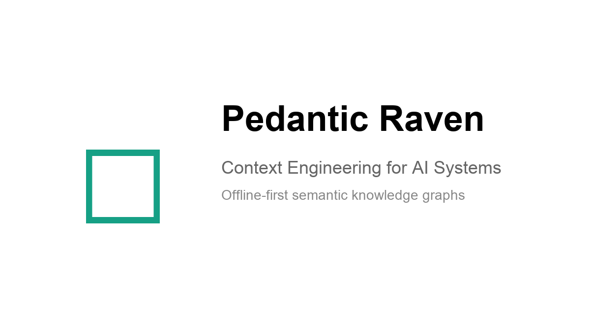 Pedantic Raven: Terminal-Based Context Engineering for AI Systems